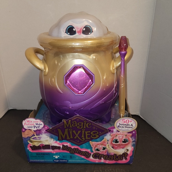 moose toys | Toys | Magic Mixies Magical Misting Cauldron Pink Plush ...